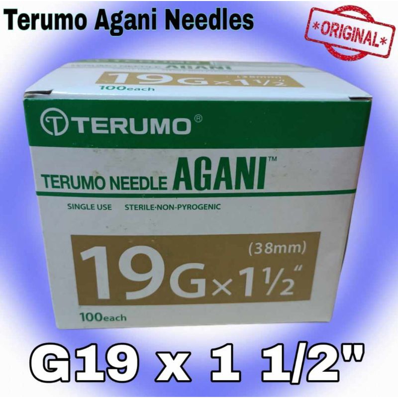 Terumo Agani Needle G18 to G27 (ALL SIZES AVAILABLE 100pcs/ BOX ...