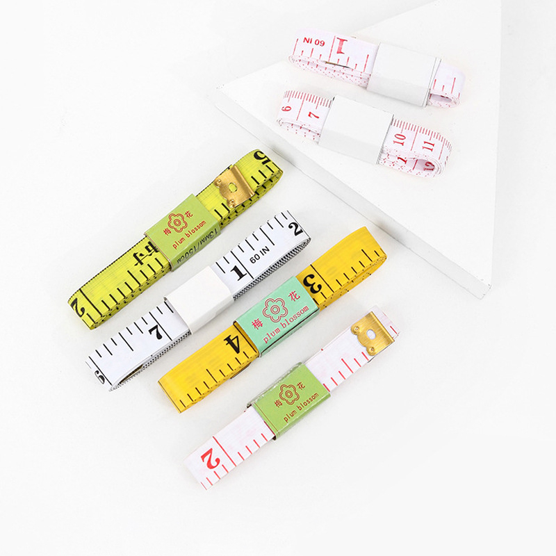 60" 1.5M Sewing Cloth Tailor Soft Flat Tape Body Measuring Ruler soft ...