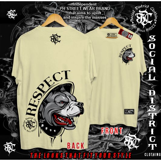 SOCIAL DISTRICT CLOTHING RESPECT SDC NEW DESIGN | Shopee Philippines