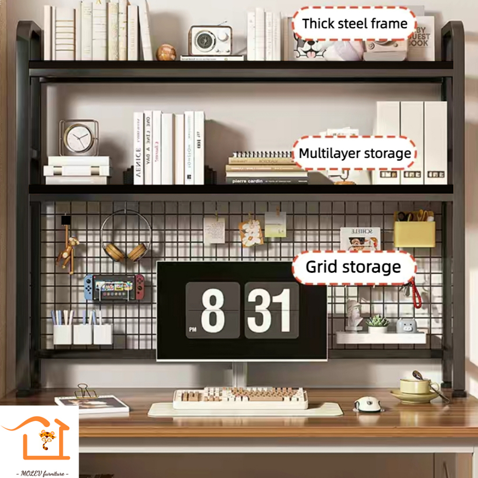 COD Desktop Rack Desk Shelf Organizer Book Shelf Organizer Adjustable ...