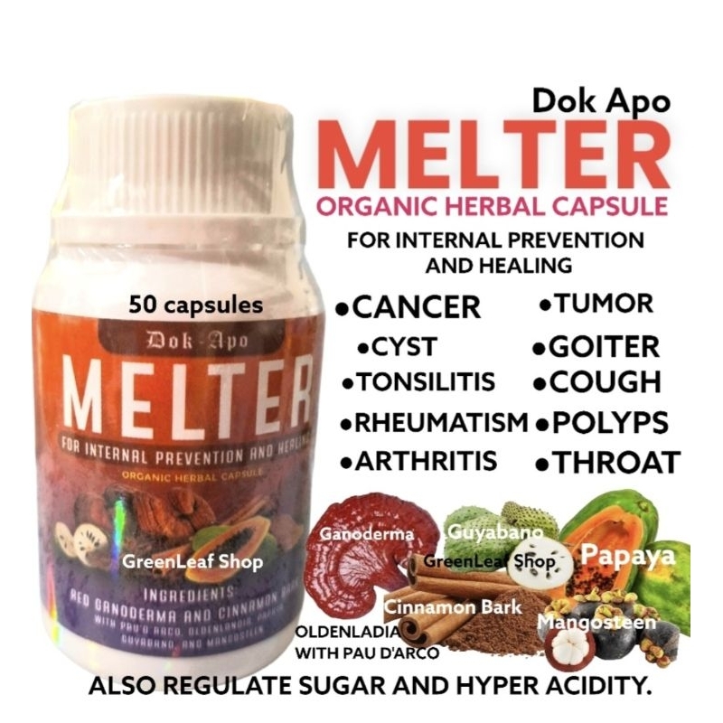 DOK APO MELTER FOOD SUPPLEMENT/50 CAPSULES/ORIGINAL | Shopee Philippines