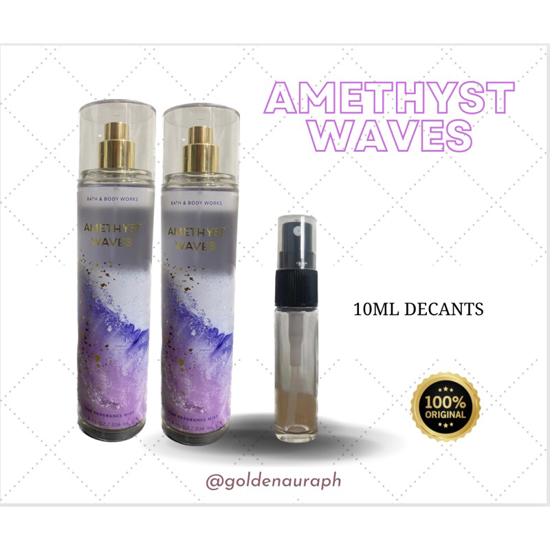 AUTHENTIC BATH AND BODY WORKS/AMETHYST WAVES/10ML SPRAY (TAKAL ...