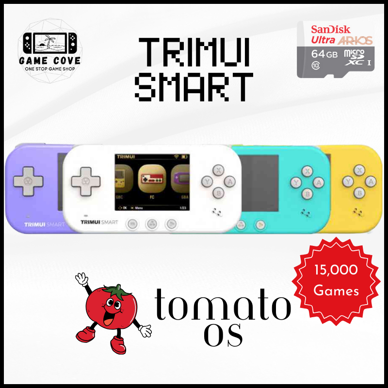 TRIMUI Smart [Tomato OS | MinUI] Handheld Retro Game Console with ...