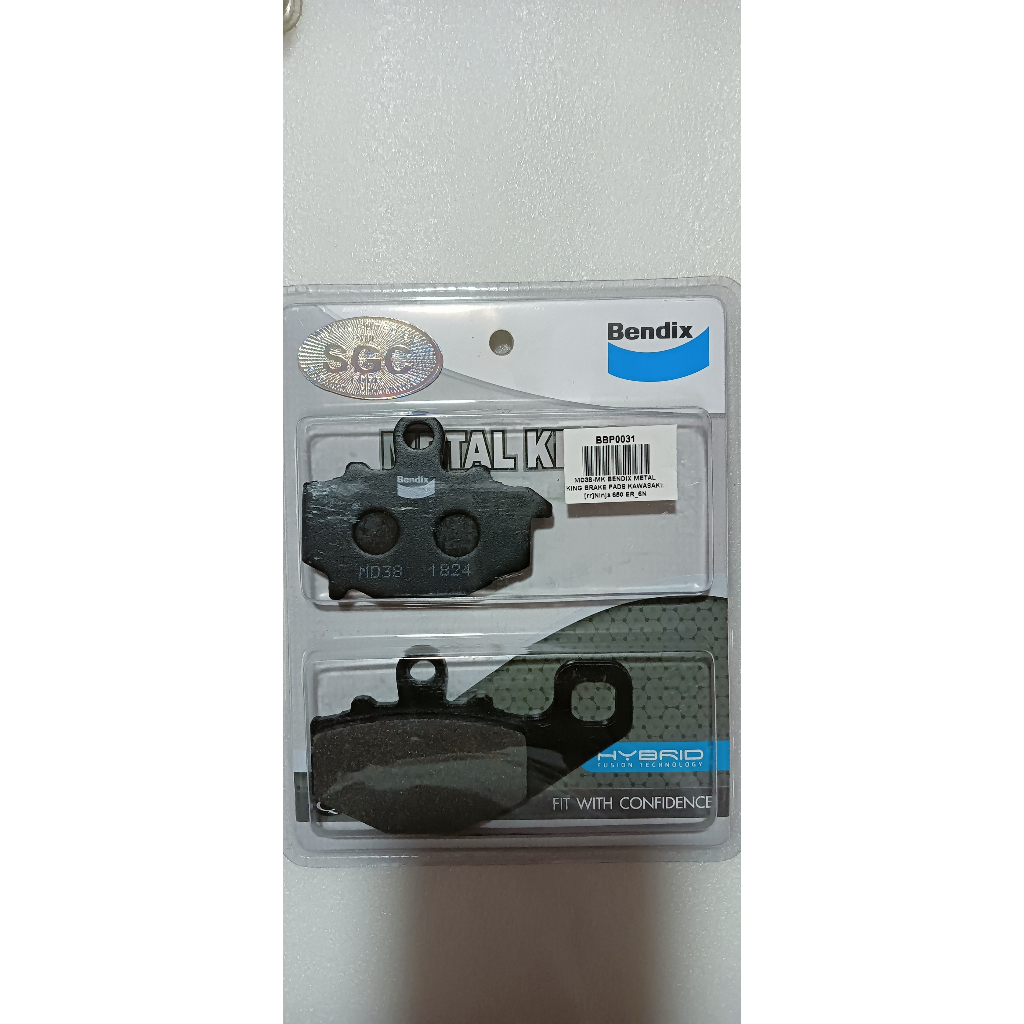 Bendix Metal King MD 38 Brake Pads for Kawasaki Ninja 650 ER-6N, Z1000 ...