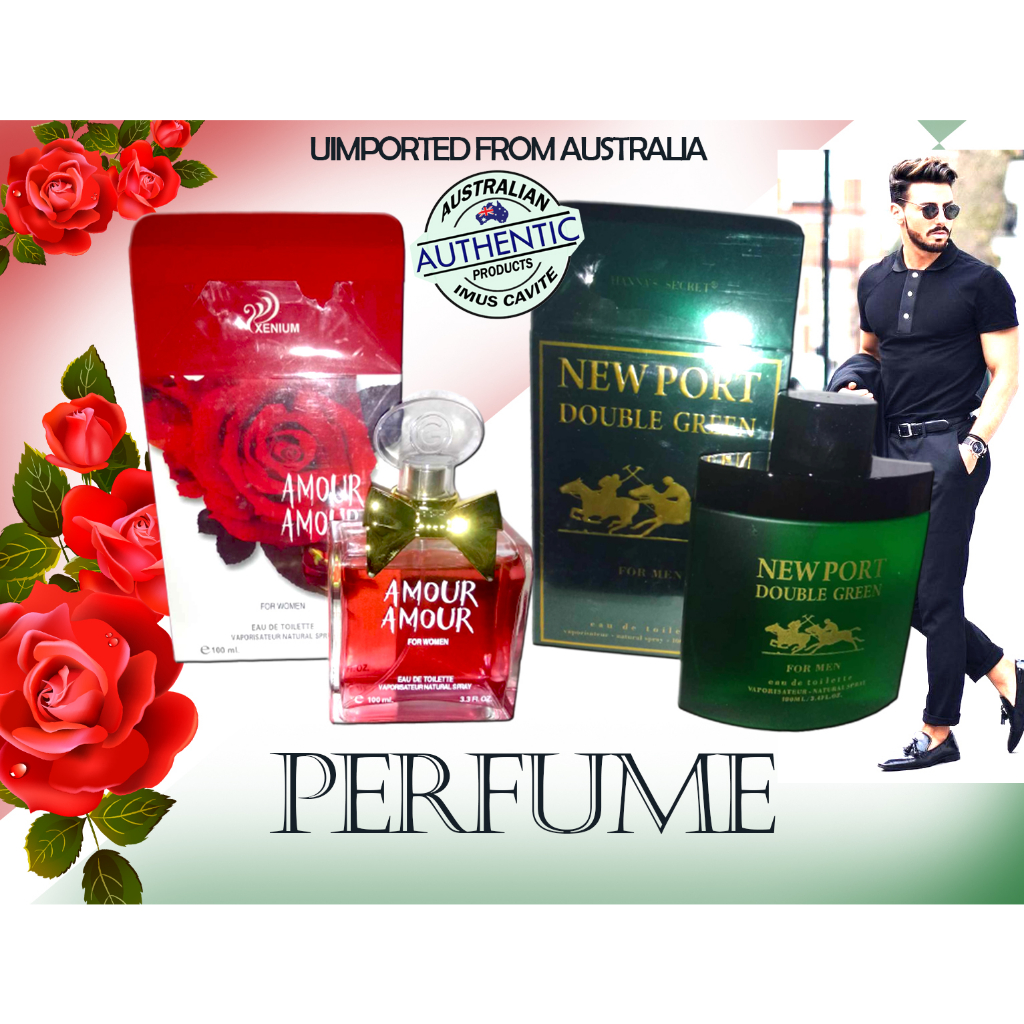 PERFUME For MEN & WOMEN -AMOUR , NEW PORT Import from Australia (100ml ...