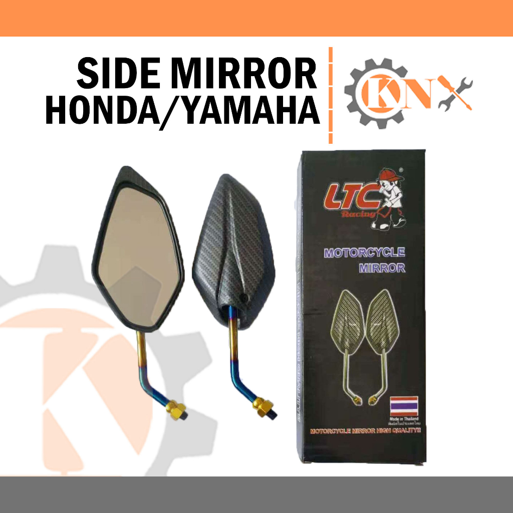 Side mirror carbon type titanium Long/short stem | Shopee Philippines