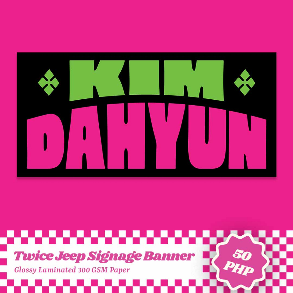 Twice Jeepney Signage Inspired Hand Banners | Shopee Philippines