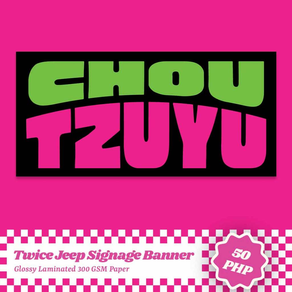 Twice Jeepney Signage Inspired Hand Banners | Shopee Philippines