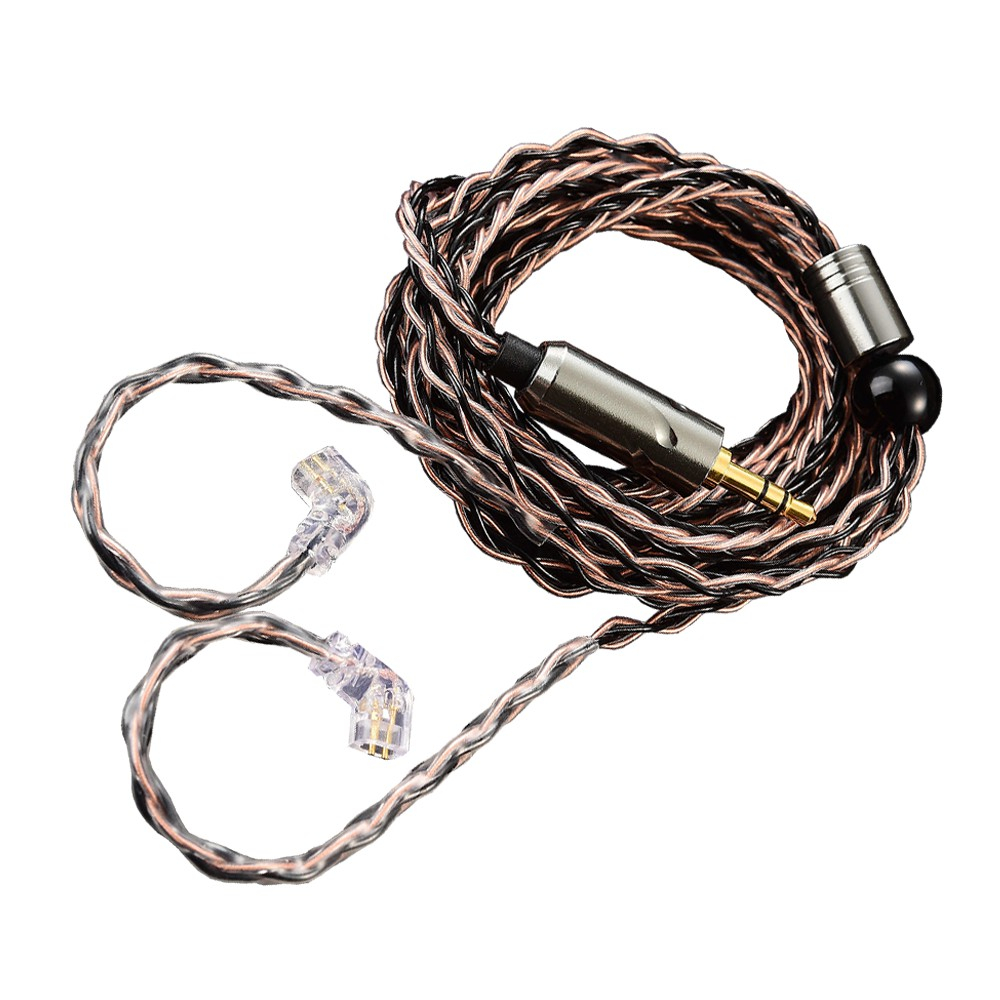 Qkz T1 Earphone Upgrade Cable Silver Plated 4 Core Qdc 2 Pin 3.5mm Plug Wire | Shopee Philippines