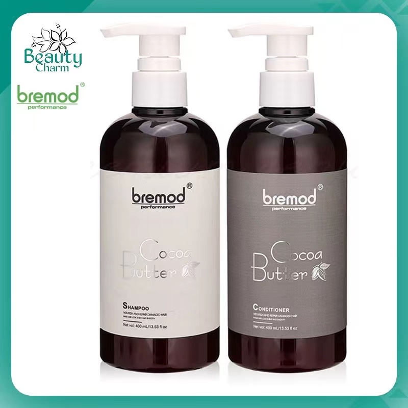 Bremod Cocoa Butter Shampoo 400ml Nourish and Repair Damaged Hair Make ...