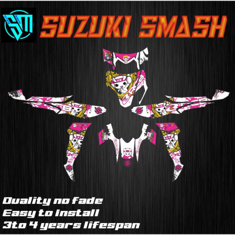 Suzuki Smash decals sticker, Laminated | Shopee Philippines