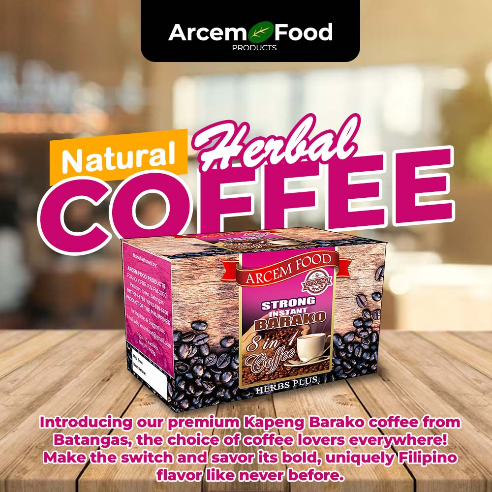Arcem Food Authentic Herbal Coffee: 8-in-1 Strong Instant Barako Herbs ...