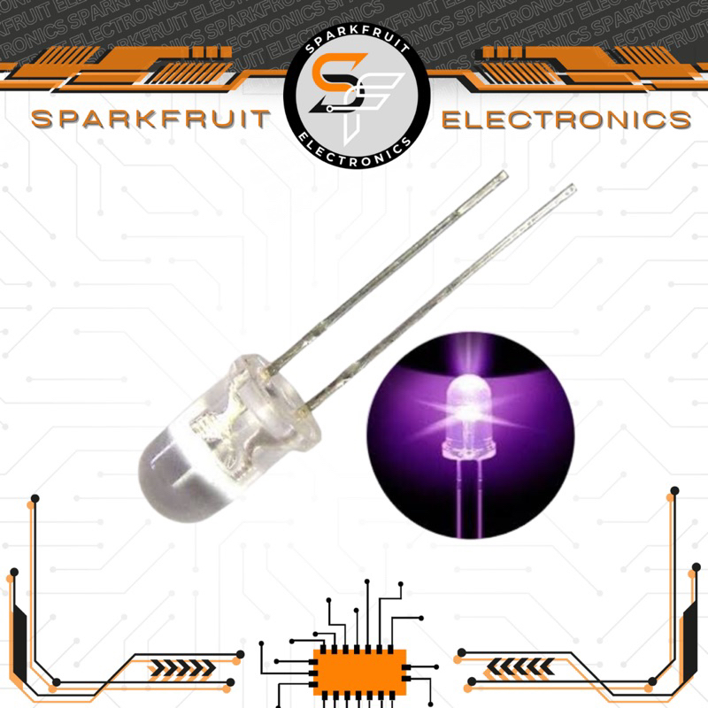 Ultraviolet Led (UV lights 5mm)(sold per piece) | Shopee Philippines