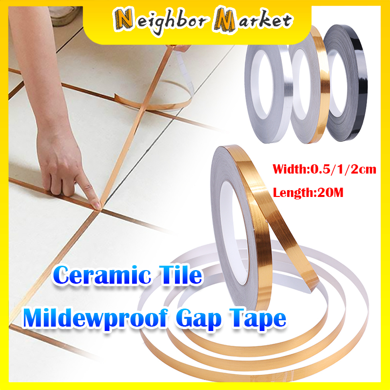 Silver/Black/Gold Ceramic Tile Mildewproof Tile Tape Decor Self ...