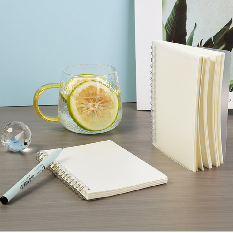 Lined Spring Notebook 80sheets A4/B5/A5/B6 Notepad Transparent Cover ...