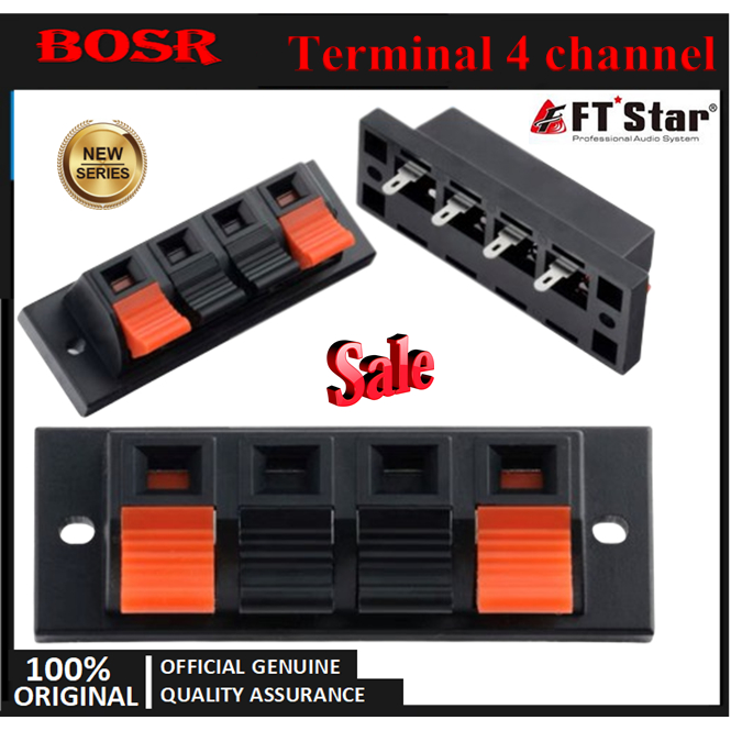 FT STAR TERMINAL 4 CHANNEL FOR SPEAKER TERMINAL MONO THICK 2 PIN ...