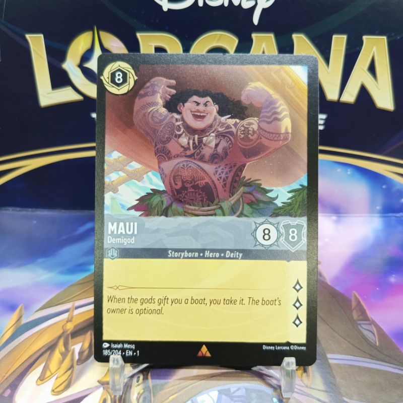 Maui #185/204 - TCG Disney Lorcana The First Chapter Rare | Shopee ...