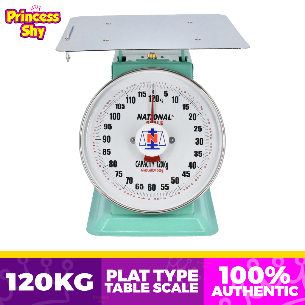 National Scale Brand 120kg Flat Plate Table Scale | Shopee Philippines