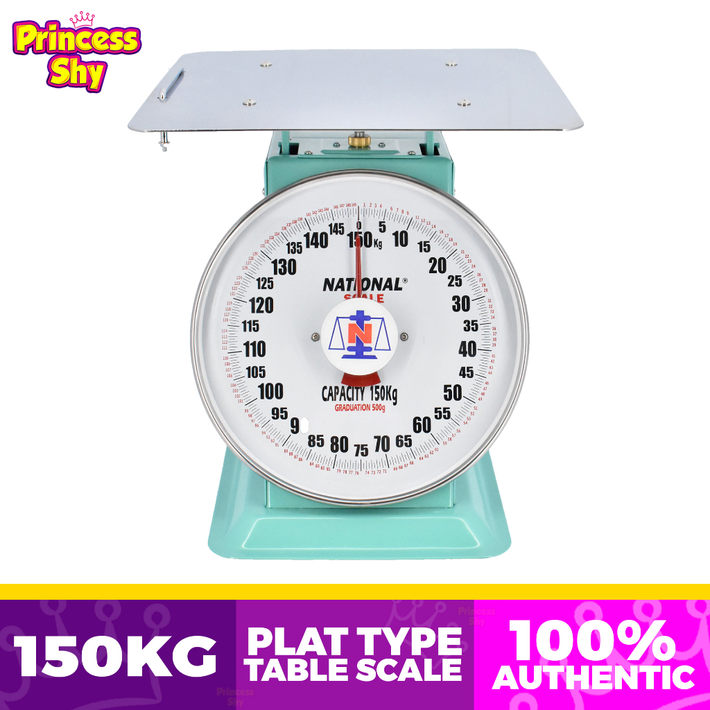 National Scale Brand 150kg Flat Plate Table Scale | Shopee Philippines