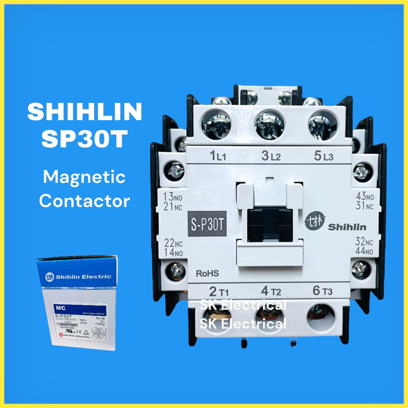 SHIHLIN SP30T 2NO+2NC Magnetic Contactor | SK Electrical | Shopee ...