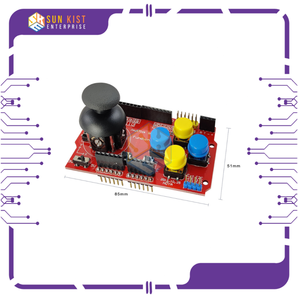Joystick Shield Gamepads Joystick Keypad Shield For Arduino I2c 33v Nrf24l01 Nk 5110 Lcd 