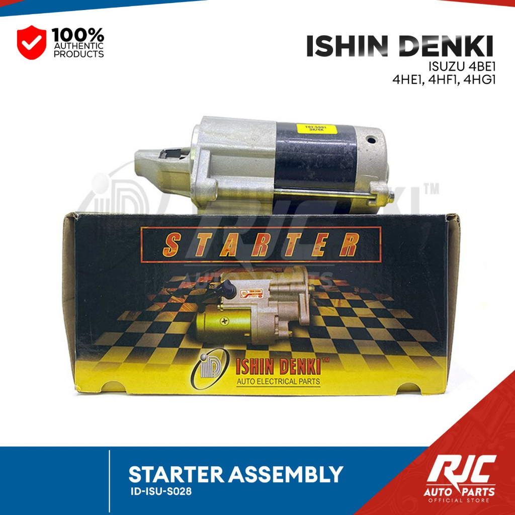 Ishin Denki Starter Assembly ID-ISU-S028 for Isuzu 4HE1, 4HF1, 4HG1 ...