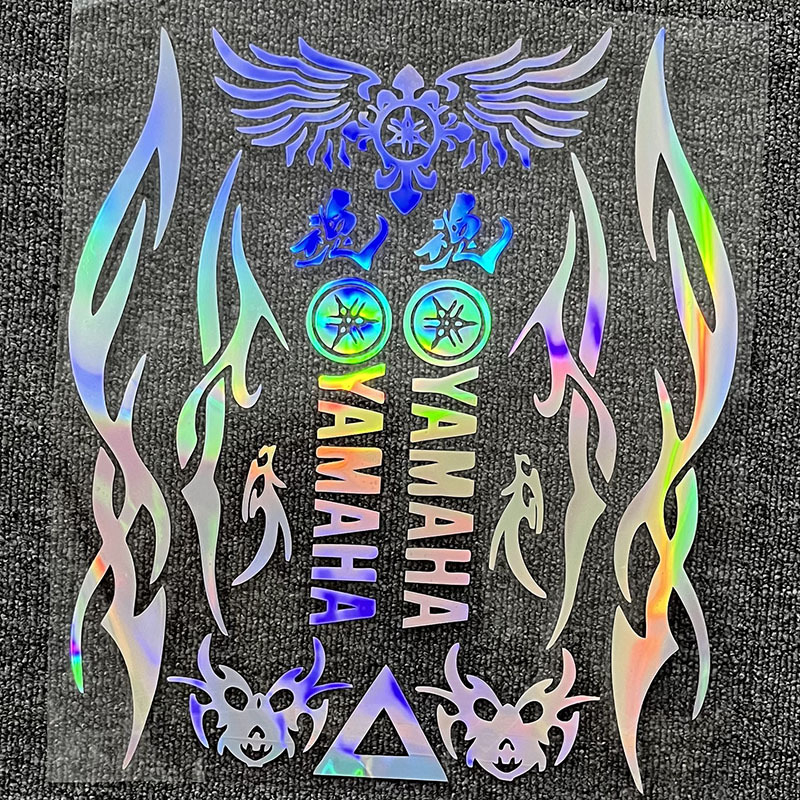 36x32cm 1set Motorcycle Stickers YAMAHA Car Stickers Waterproof Garland ...