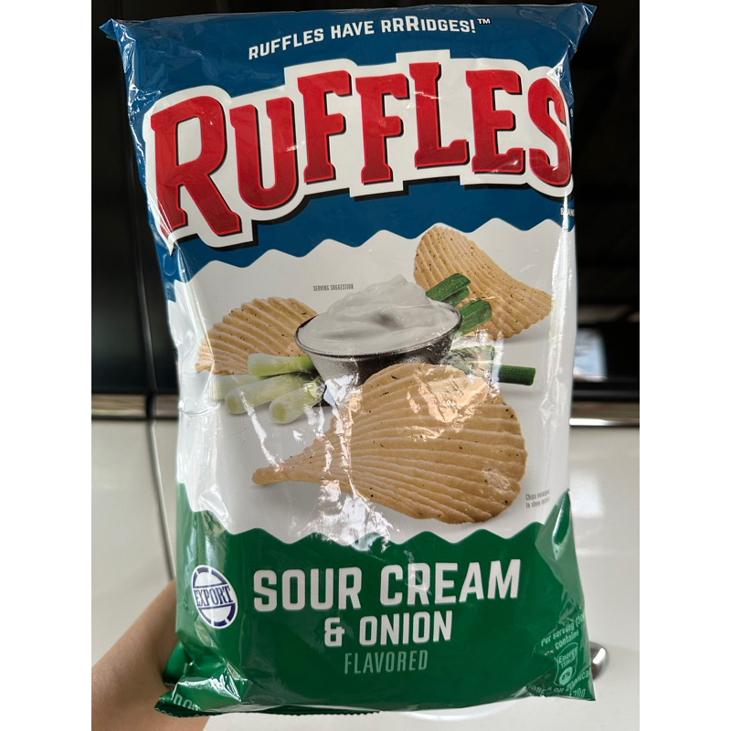 LAYS / RUFFLES Cheddar And Sour Cream Chips - 13oz | Shopee Philippines