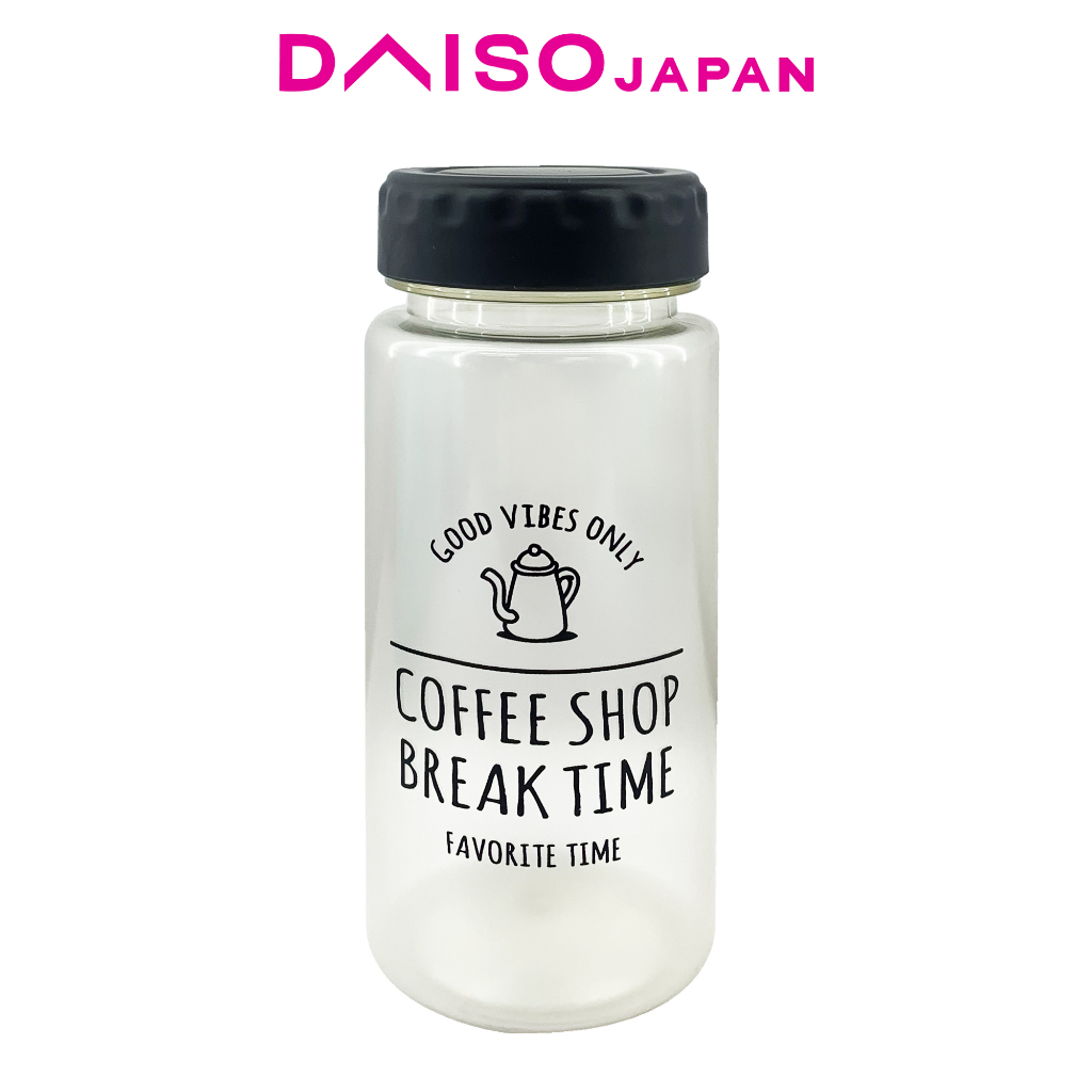 Daiso Matte Water Bottle with Coffee Shop Design (350ml) | Shopee ...