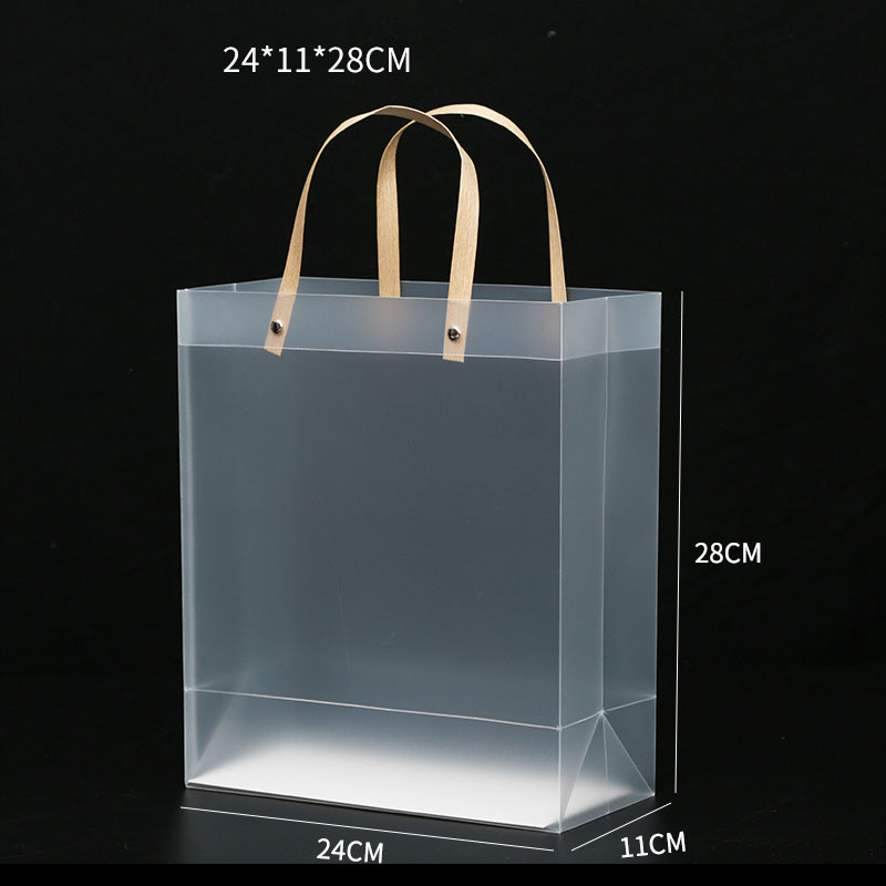 Frosted Plastic PVC Transparent Bags Souvenir Tote Bag | Shopee Philippines