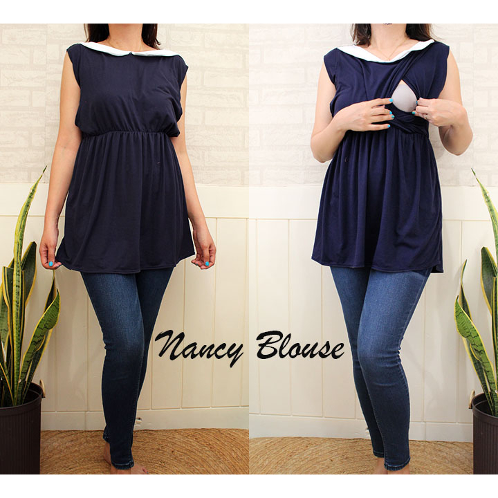NANCY NURSING BLOUSE FIT M TO 2XL | Shopee Philippines