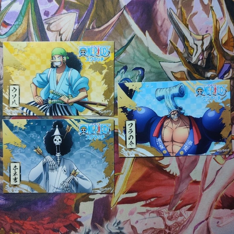 One Piece Wano: Ussop, Brook, Franky Limited Sticker Set | Shopee ...