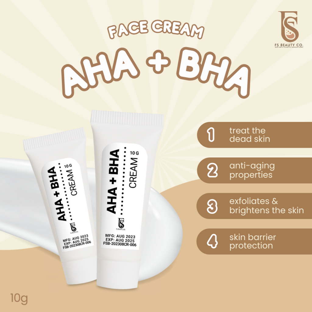 AHA+BHA Face Cream | 10g [READY FOR REBRANDING] | Shopee Philippines