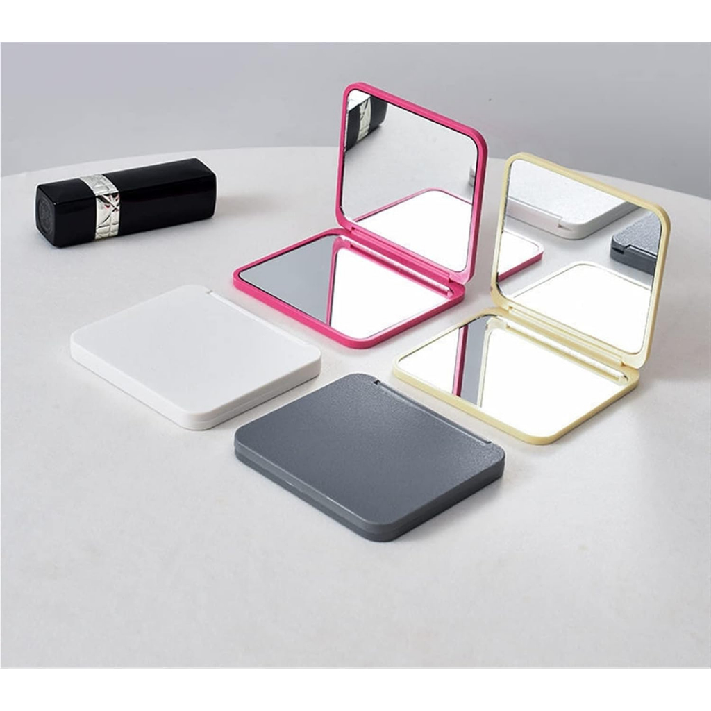 BEA-Square Vanity Mirror With 1X2X Magnification Double-Sided Foldable ...