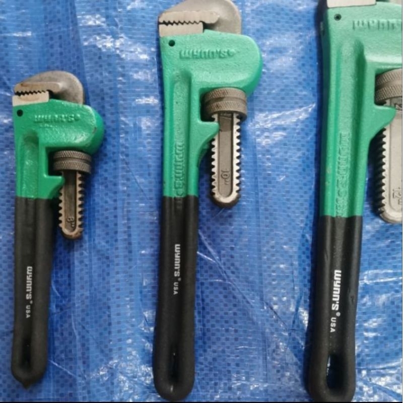 Wynns USA made pipe wrench Sizes: 8”, 10”, 12”, 14”, 18” | Shopee ...