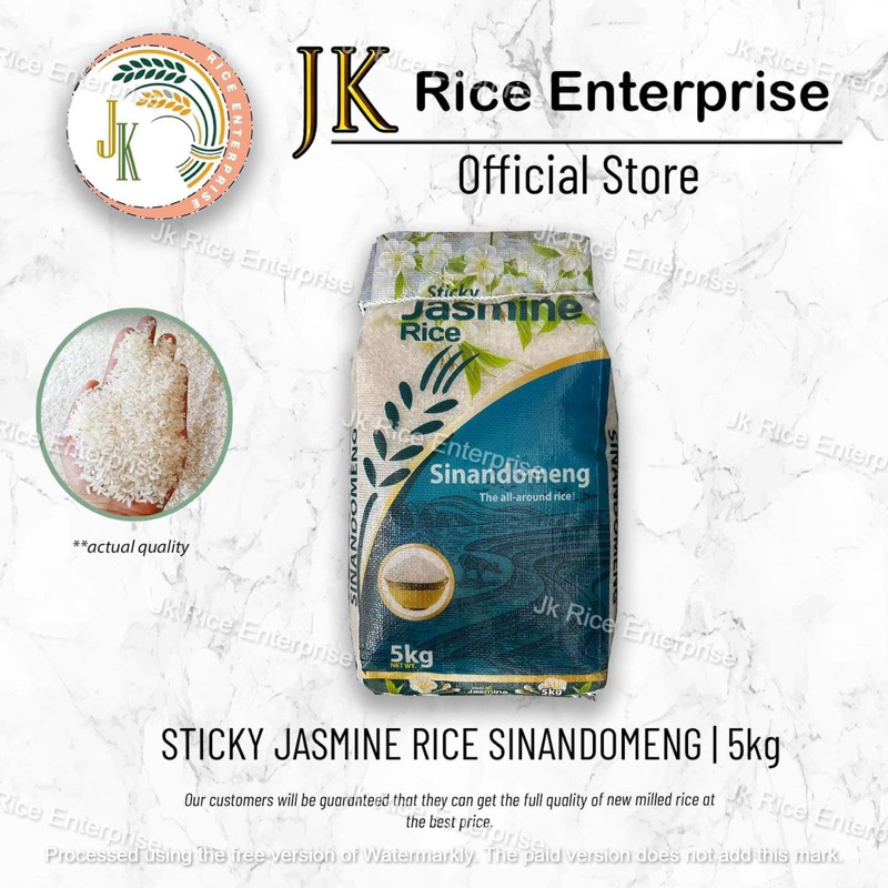 STICKY JASMINE RICE SINANDOMENG 5KG (PREMIUM QUALITY RICE) | Shopee ...