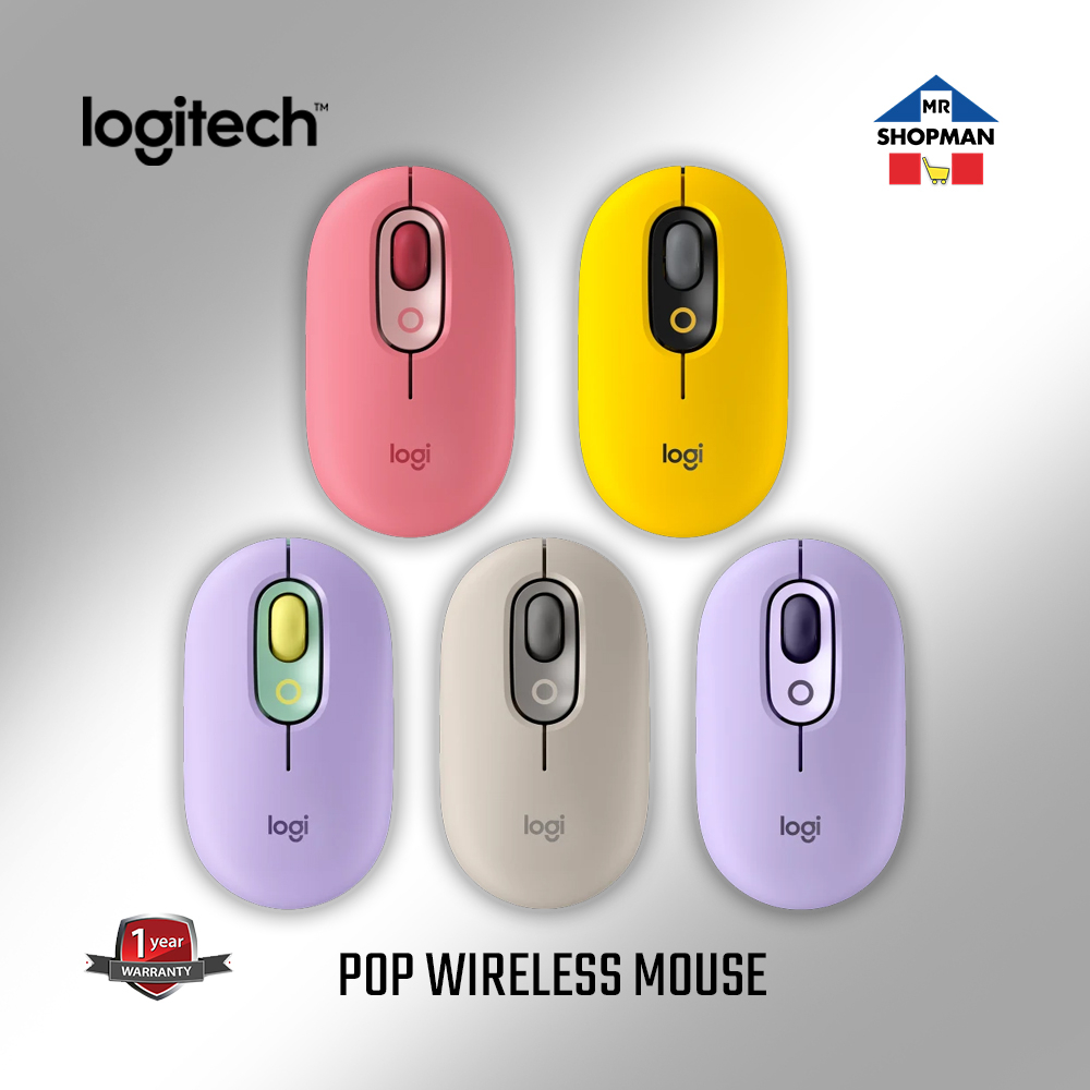 Logitech Pop Wireless Mouse with Customizable Emoji | Shopee Philippines