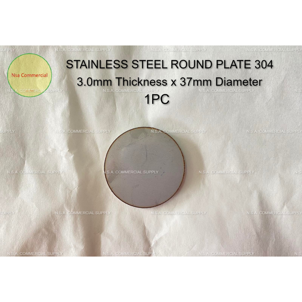 Stainless Steel 304 Round Plate - Blank Circle Plate - Base Plate 3mm ...