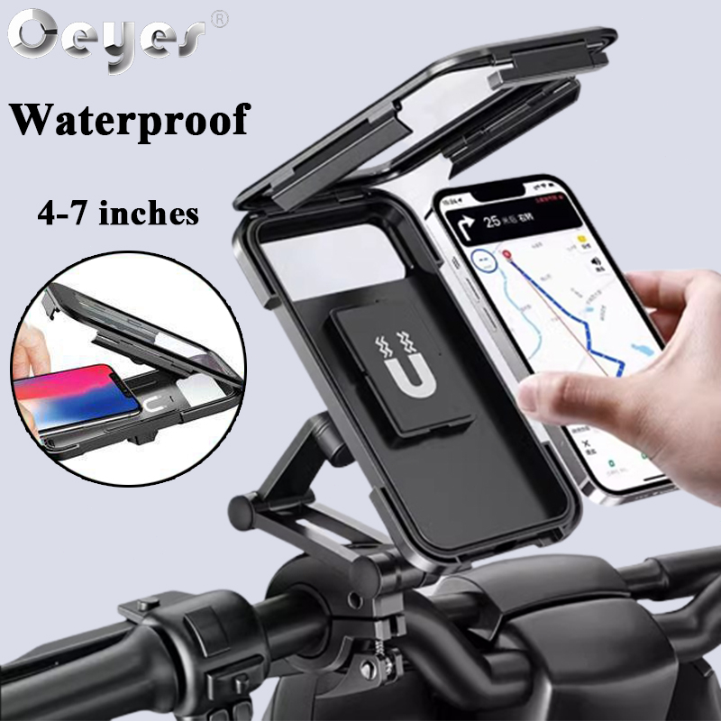 Ceyes Waterproof Motorcycle Bike Phone Holder Case Stand Adjustable ...