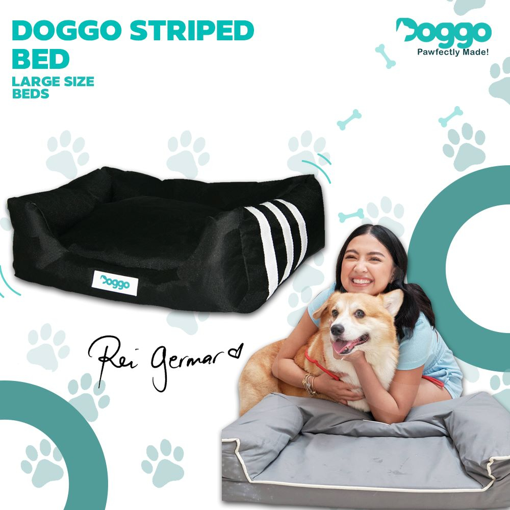 Doggo Striped Bed (Available in 4 sizes) | Shopee Philippines