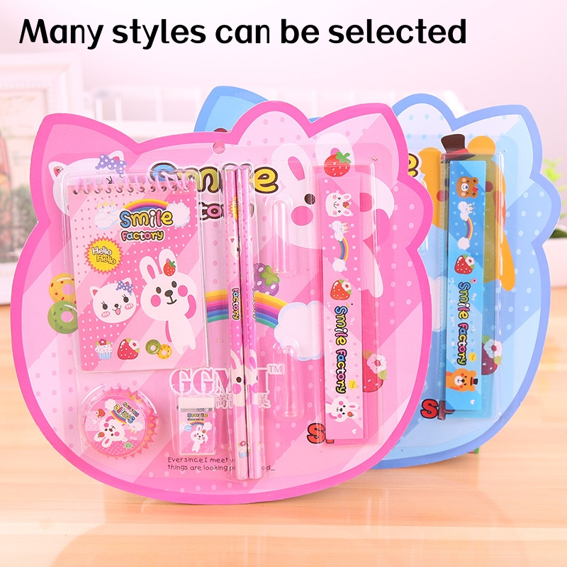 5 in 1/8 in 1 Children's Stationery Set Gift Kids Pencil Set Student ...