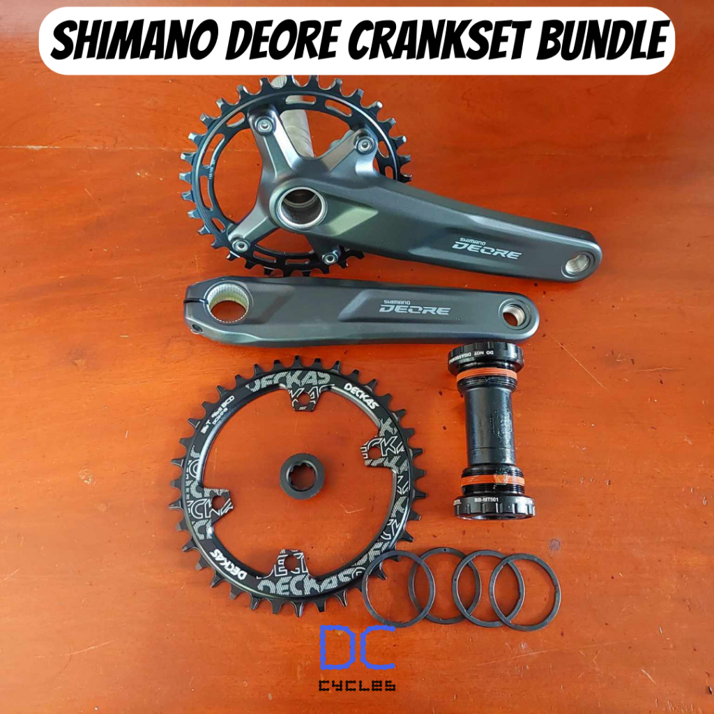 Shimano Deore crankset bundle (crank + bb + chainring) | Shopee Philippines