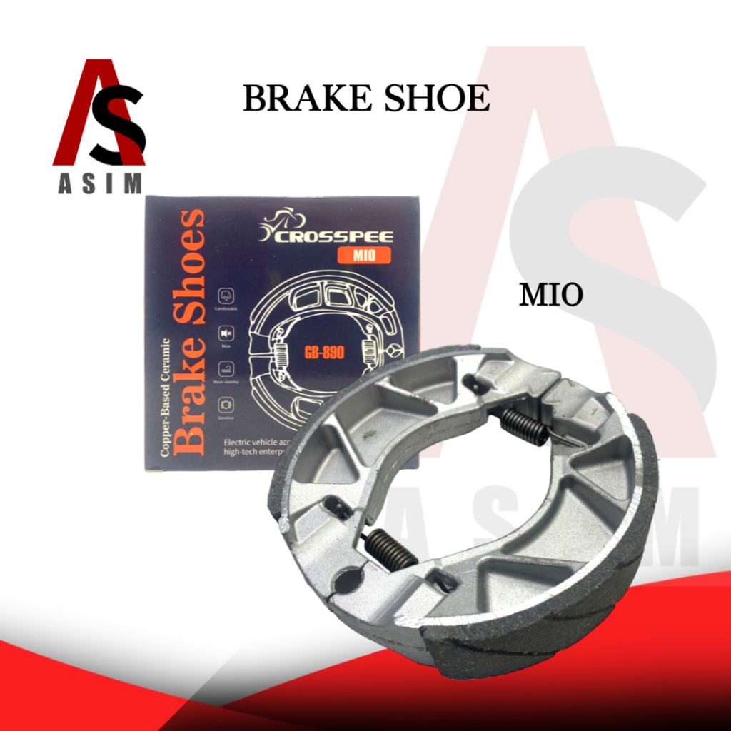 ASIM MOTORCYCLE BRAKE SHOE FOR XRM/BEAT/TMX/CT100/MIO | Shopee Philippines