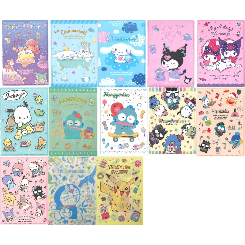 【Direct from Japan】Sanrio, Japan Anime Plastic File Folders A5 Paper 2 ...