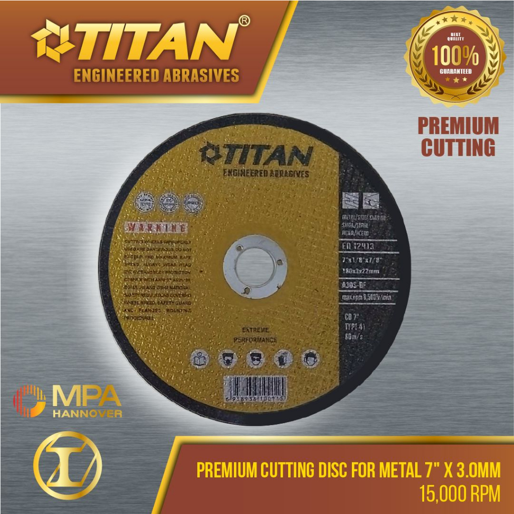 Titan cutting disc disk cut off wheel for grinder 7 inches metal | Shopee Philippines