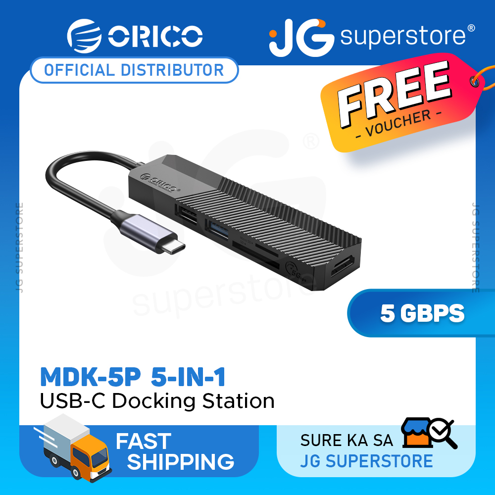 ORICO 5-in-1 USB 3.0 Multifunctional Docking Station with 5Gbps Type C ...
