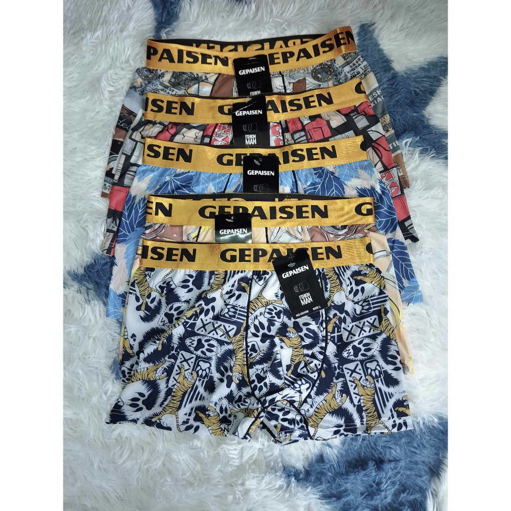 ZEN 1/3PCS/PACK UNDERPANTS MEN PRINTED BOXER SH SHORTS NO.GD008 ...