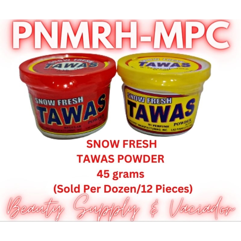 SNOW FRESH TAWAS POWDER 45grams Sold Per Dozen/12 Pieces (Regular ...