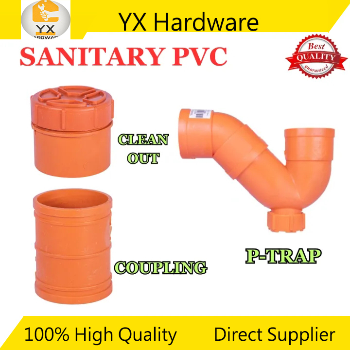 SANITARY ORANGE FITTINGS PVC ORANGE PTRAP CLEAN OUT COUPLING | Shopee Philippines