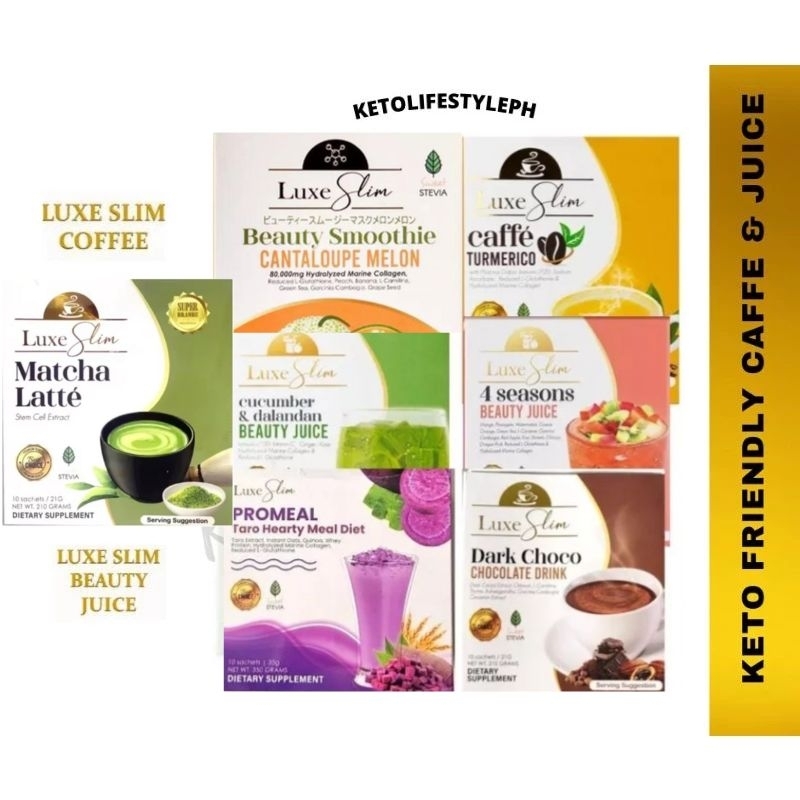 Luxe Slim Coffee & Beauty Juice 1box (Caffe Machiatto,Cucumber,4 ...